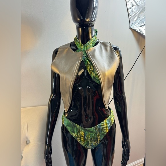 Glitz | Tops | Kirious Leather Armless Top | Poshmark